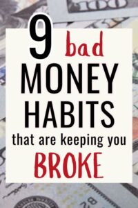 9 Bad Money Habits That Are Keeping You Broke - Dividends Diversify