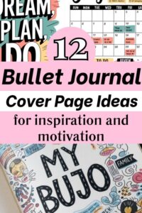 12 Inspirational Bullet Journal Cover Page Ideas - Dividends Diversify